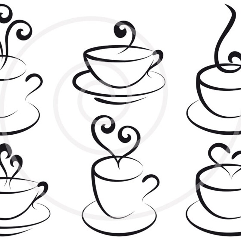 Coffee Cup Clip Art - Etsy