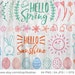 64 Easter Clip Art, Easter Photo Overlays, Bunny, Egg, Spring Flowers ...