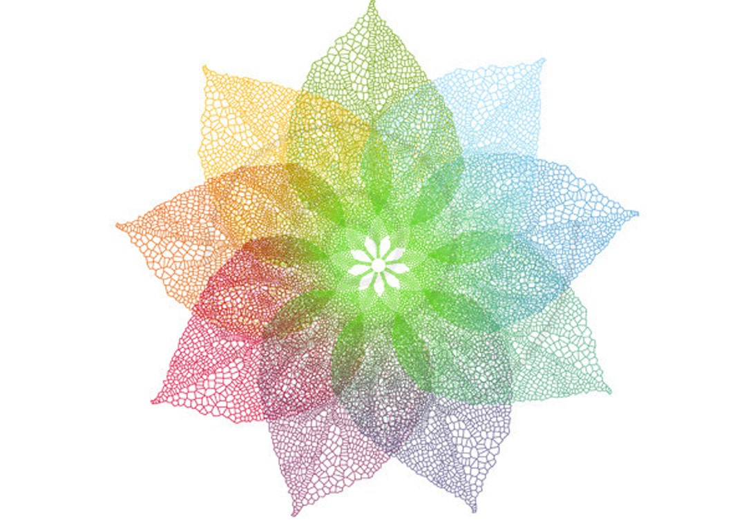 Spring Flower, Vein Leaves, Abstract, Skeleton Leaf, Digital Clip Art ...
