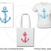 Vintage Anchor Digital Clipart Set in Six Colors Nautical - Etsy