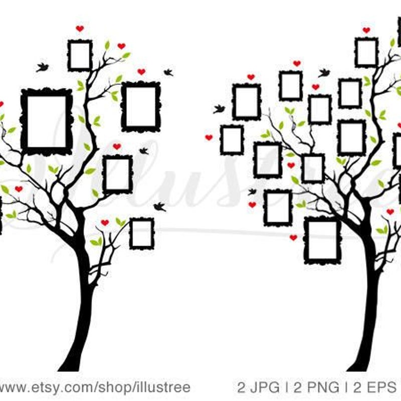 Family Tree Clip Art - Etsy