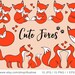 Cute Foxes Digital Clip Art Set Baby Fox Little Fox - Etsy