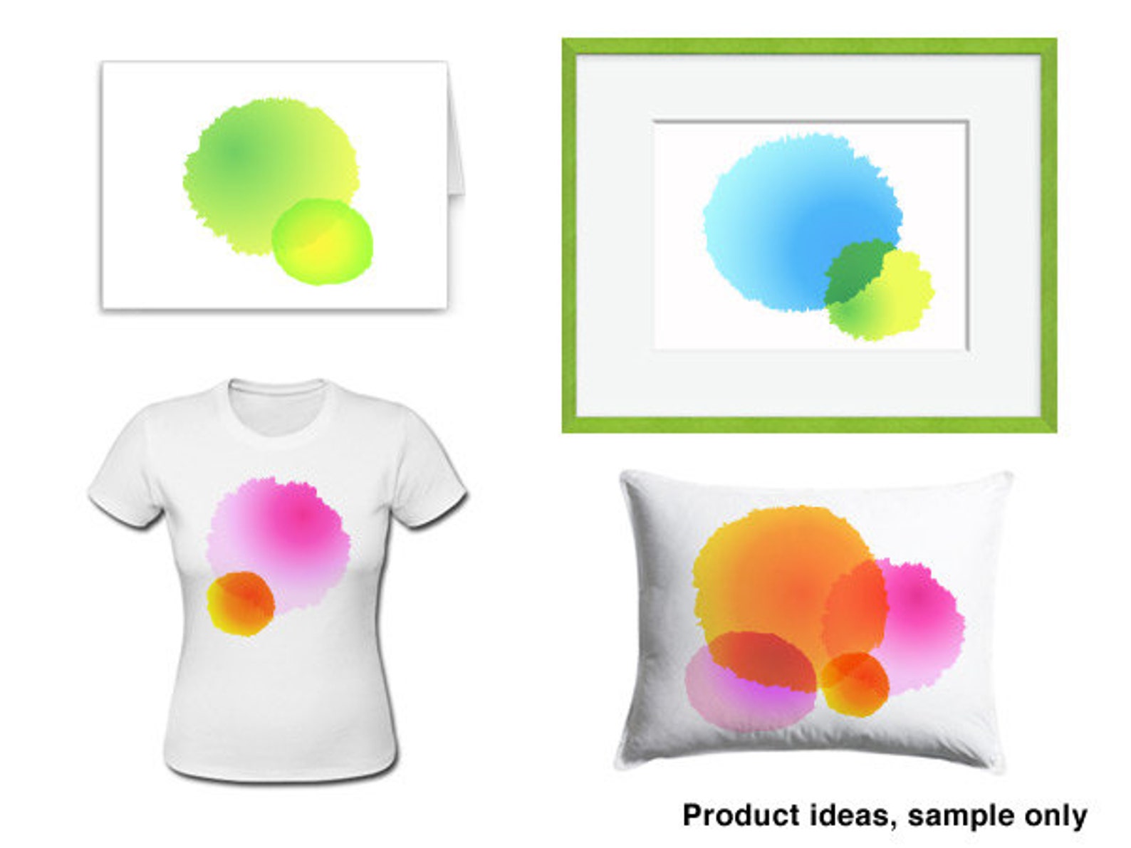 Abstract Colorful Dots Digital Clip Art Watercolor Painting - Etsy