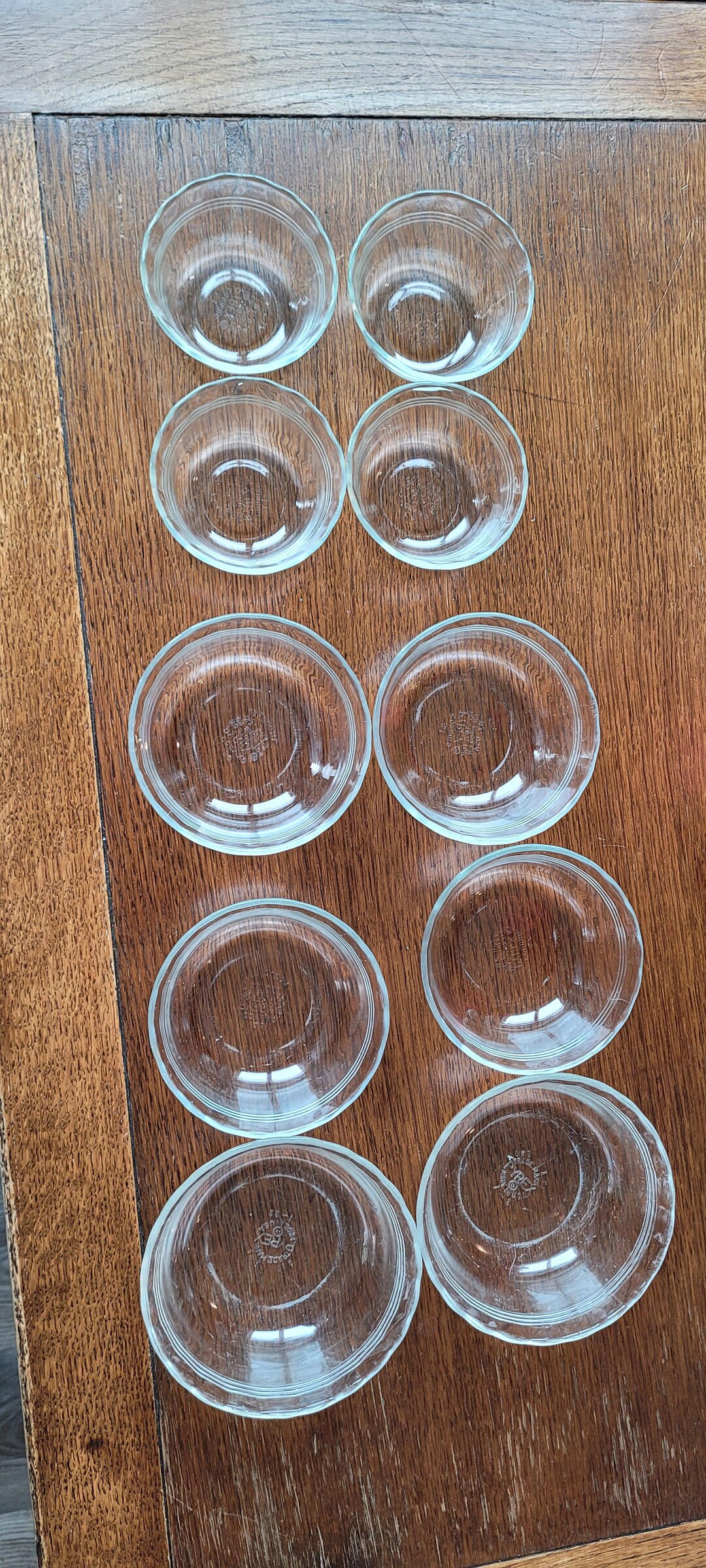 Vintage Pyrex Bowls Lot of 10 3 Sizes - Etsy