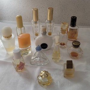 Lot of 14 Vintage Perfume Bottles. Small Miniature - Etsy