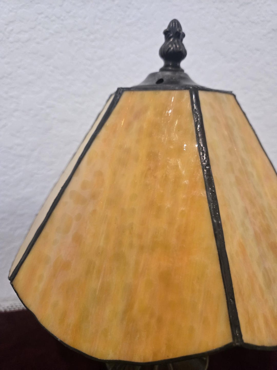 Vintage Small Slag Stained Glass Lamp - Etsy