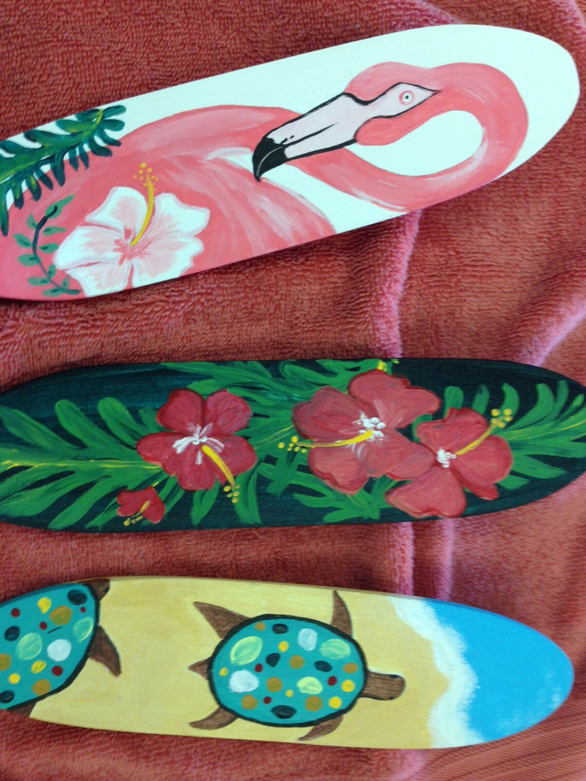 Set of 3 Miniature Surf Boards Great for a Beach Party or Birthday ...