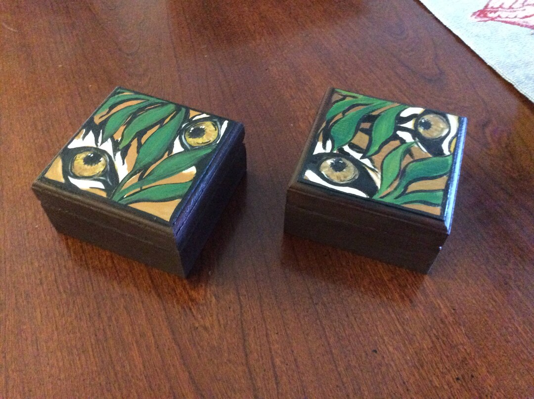 Wood Tiger Boxes - Etsy