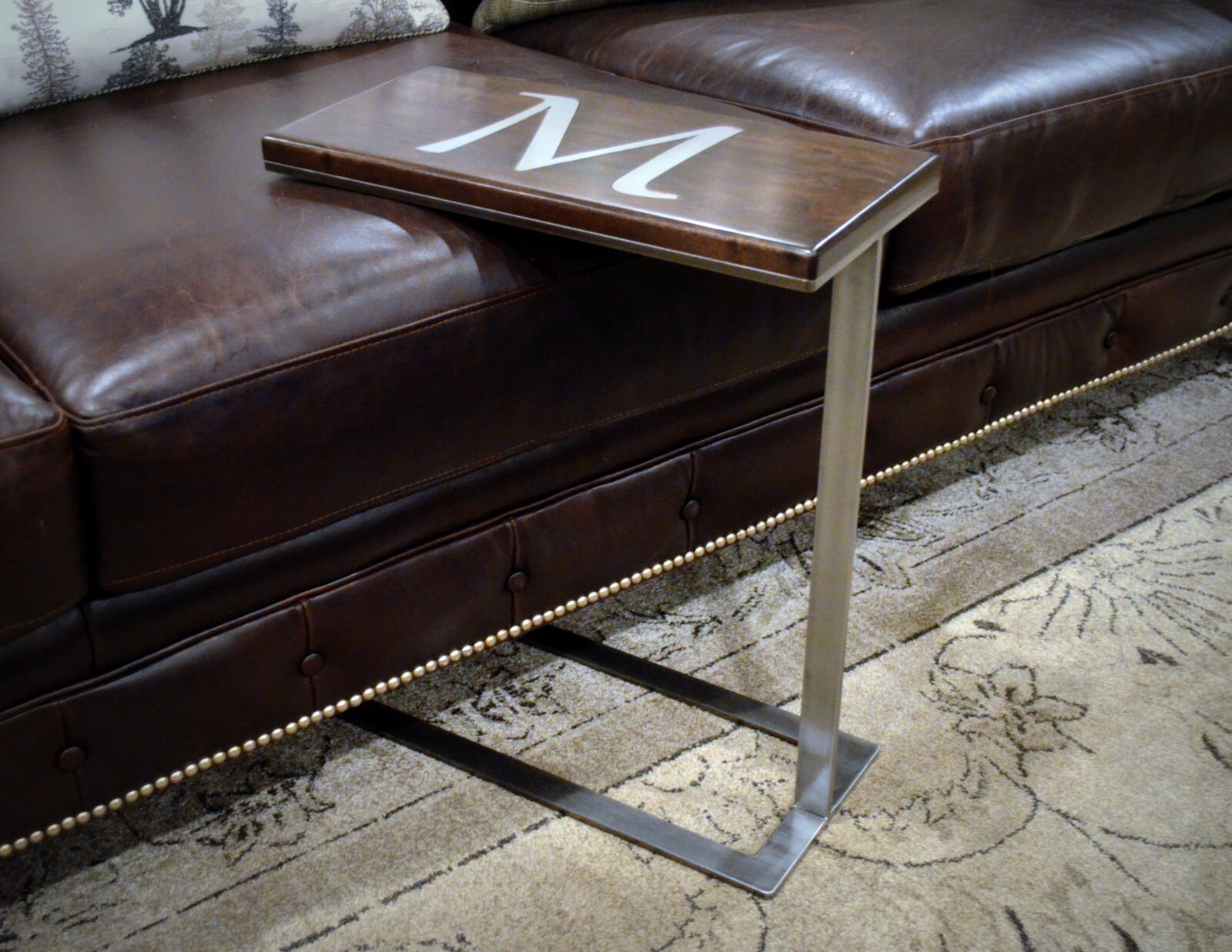 Customizable C Table in Steel and Fine Hardwoods - Etsy