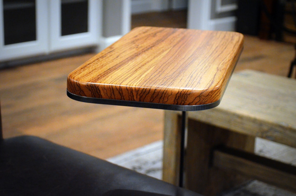 Customizable C Table in Steel and Fine Hardwoods - Etsy