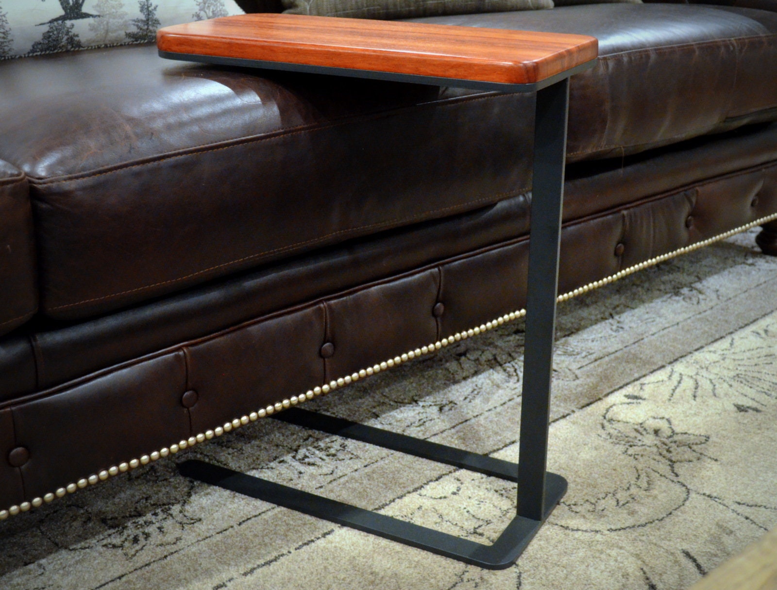 Customizable C Table in Steel and Fine Hardwoods - Etsy