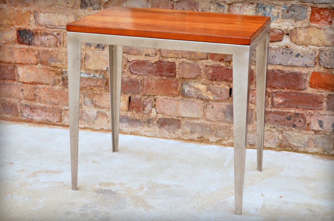 Texas Tree Top Steel and Wood Side Table - Etsy