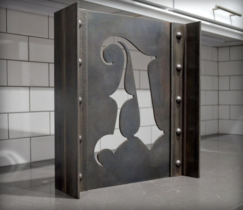 Personalized Industrial Steel I-beam Monogram Display - Etsy