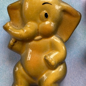 Vtg Chalkware Elephant Set, Mama Elephant and Baby Elephant Chalkware ...