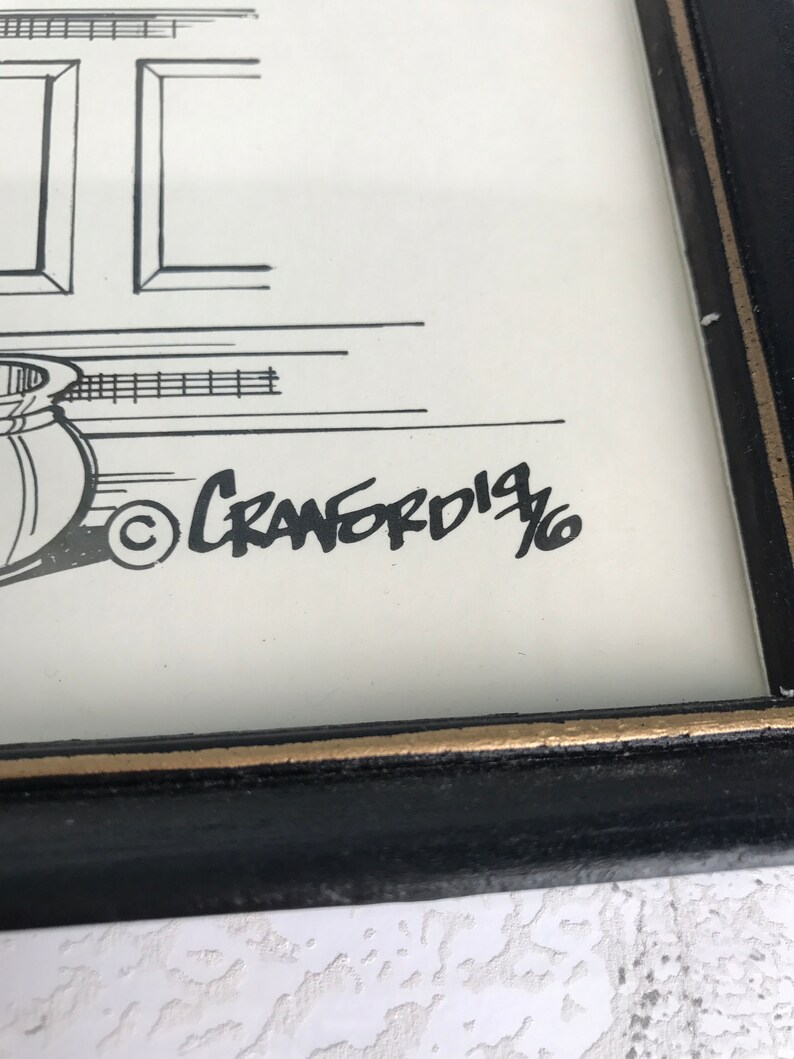 Vtg Bar Print Cartoon Framed Limerick Poem love - Etsy