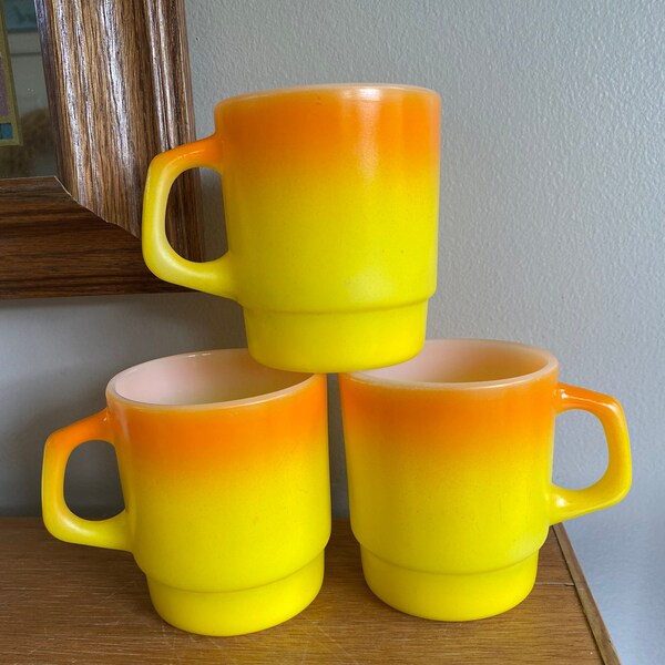 Fire King Orange - Etsy