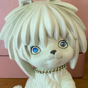 Vtg Ceramic Maltese Bank by Lego Japan Vintage Mid Century, Mod Shaggy ...