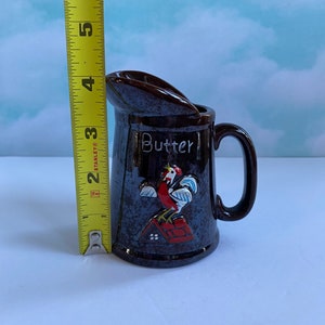Vtg Small Redware Butter Pitcher Rooster Design, Four Inch Tall ...