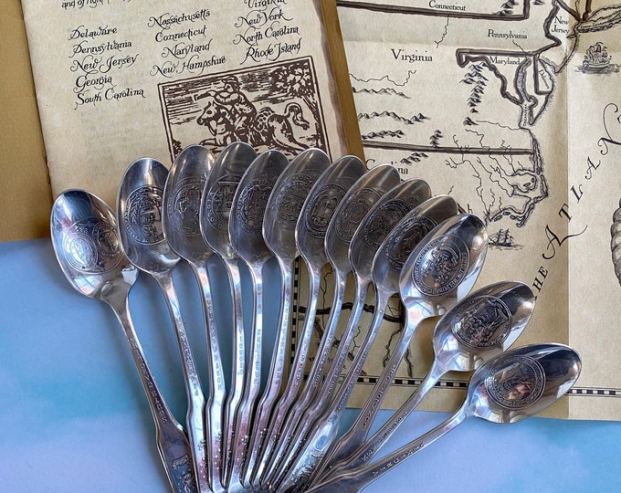 Original Thirteen Colonies Spoon Collection 1776-1976, International ...