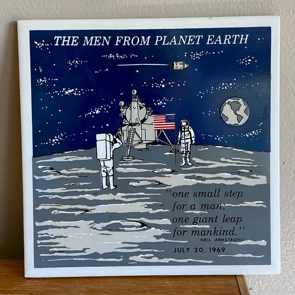 Moon Ceramic Tile - Etsy