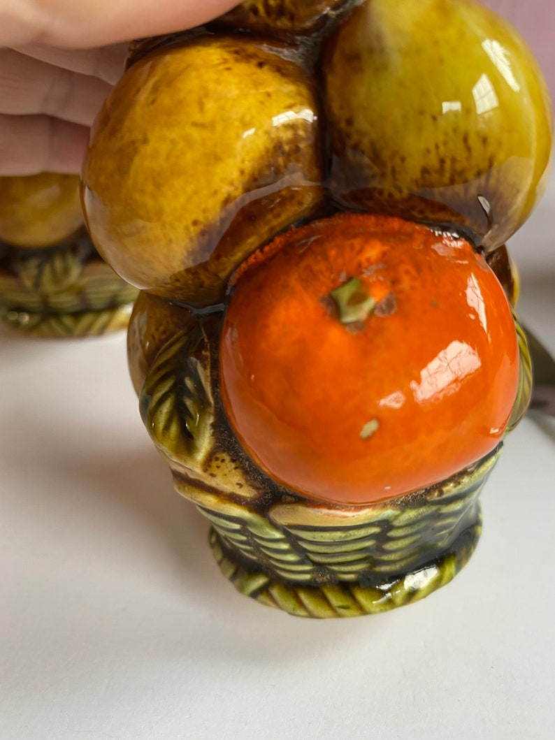Vtg Inarco Orange Spice 4 Piece Set Sugar Creamer Salt and - Etsy