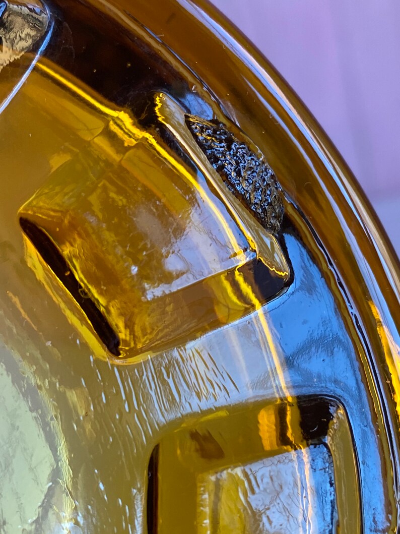 Vtg Novelty Glass Beer Pitcher 70s Amber Glass Beer Pitcher - Etsy