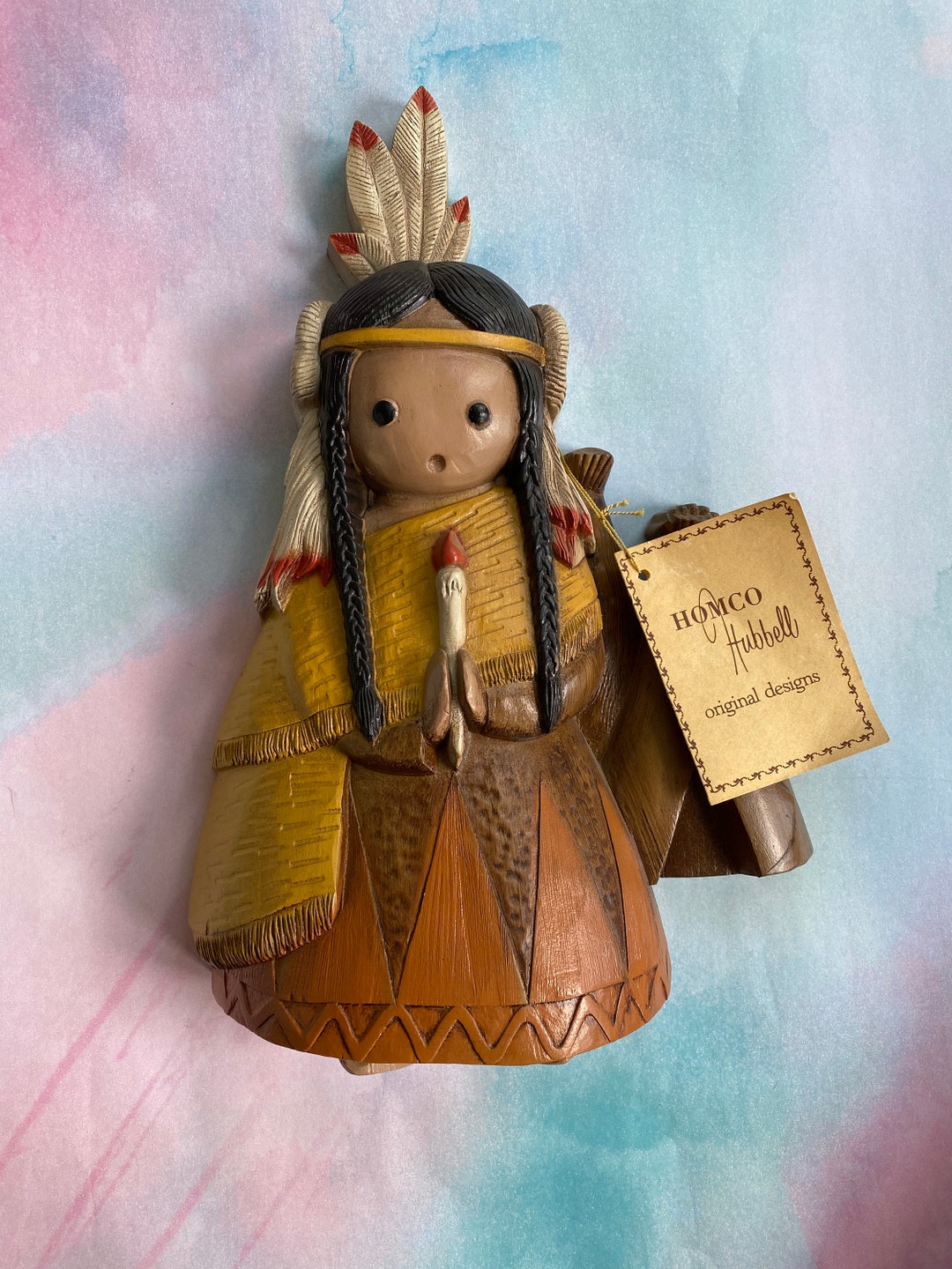 Vtg Homco Hubbell Original Designs Native American Wall Decor, Burwood ...