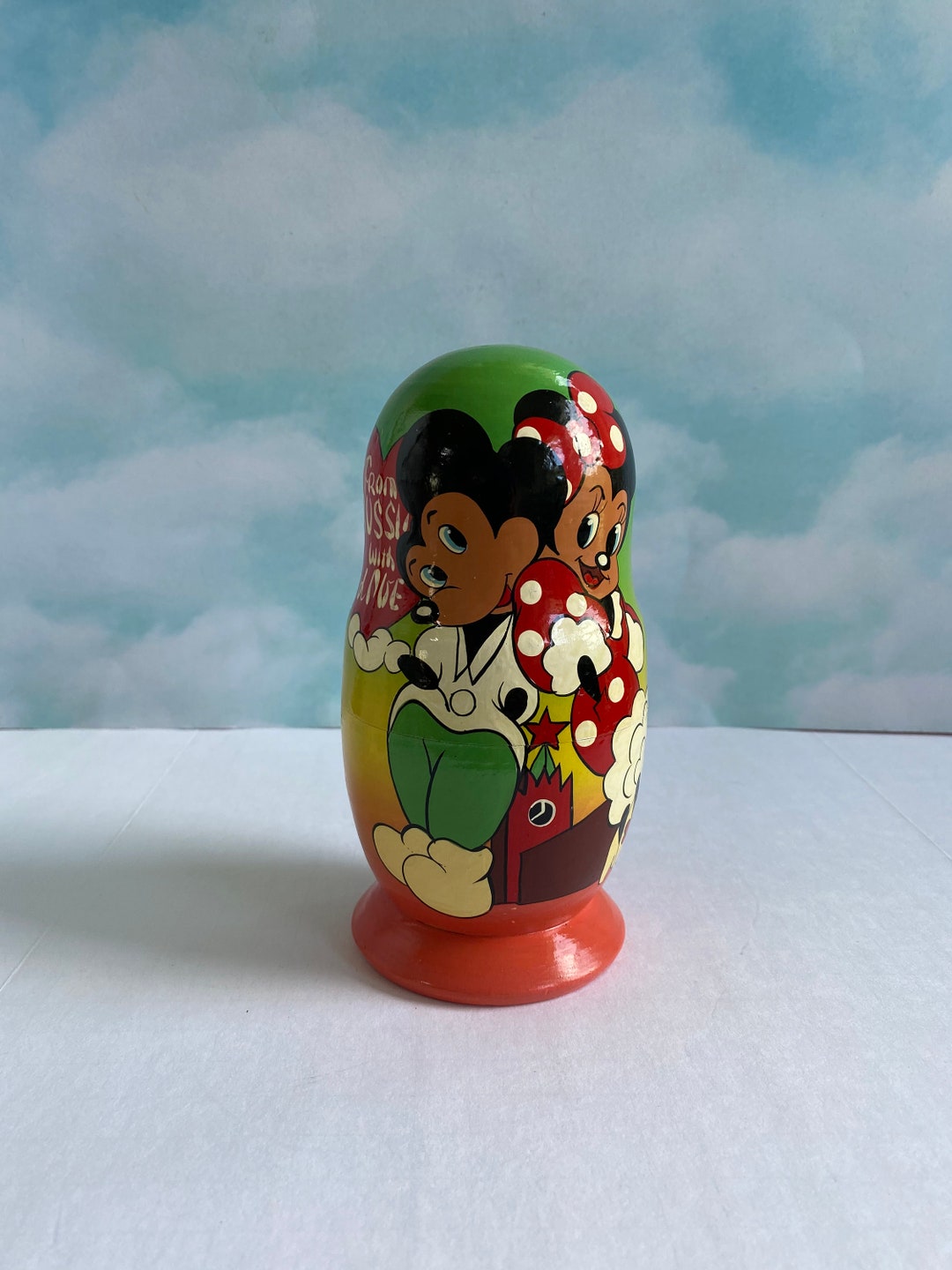 Wood Nesting Dolls, Animal Characters Russian Signed Hand Painted ...