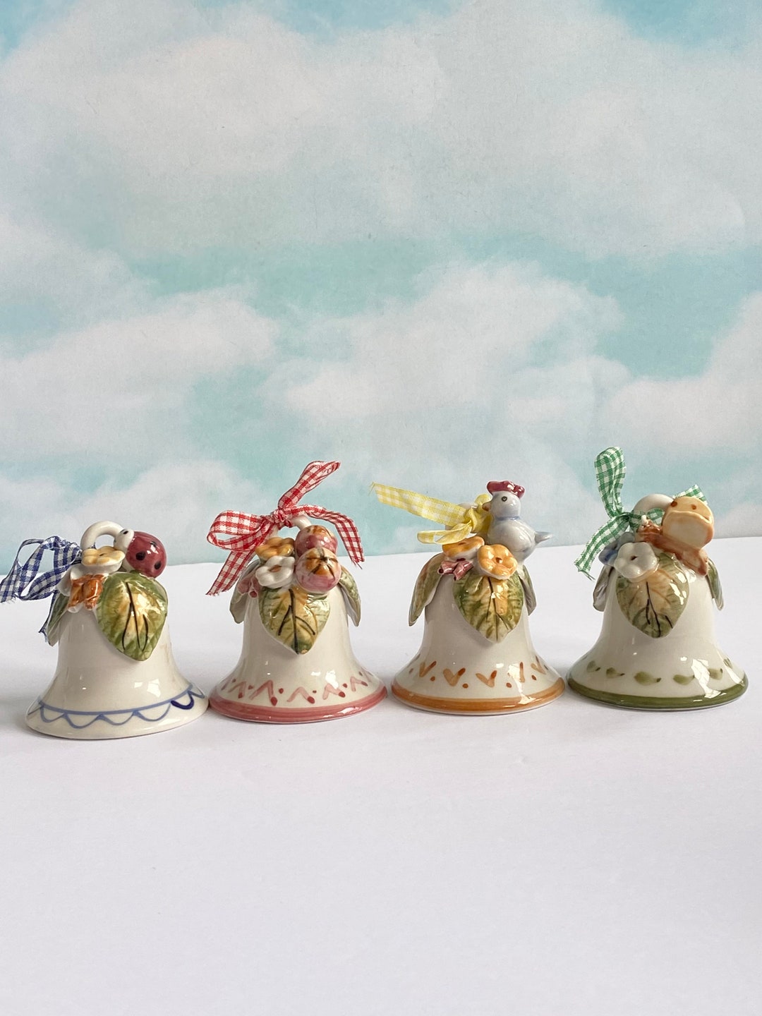 Small Italian Bells, Set of 4 Dipinto A Mano hand Painted in Italy ...