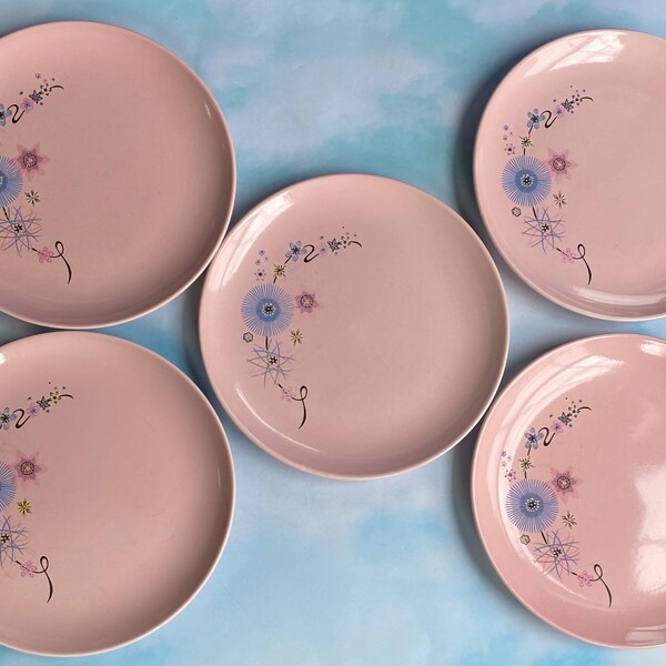 Pink Plate Set - Etsy