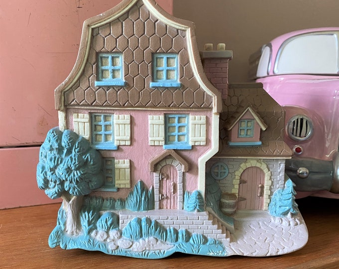 Vtg Victorian House Wall Plaque, Home Interiors Burwood Prod. 1995 ...