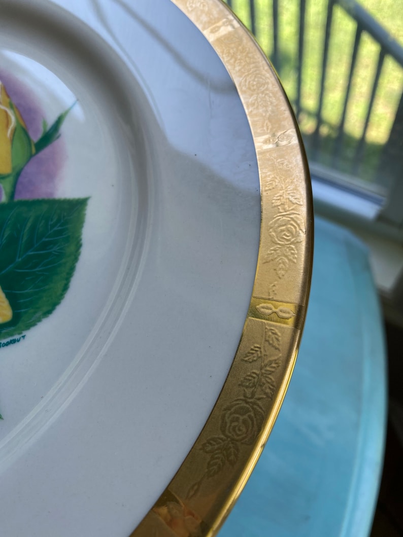 Vtg Rose Collector's Plate All American Rose Selections | Etsy