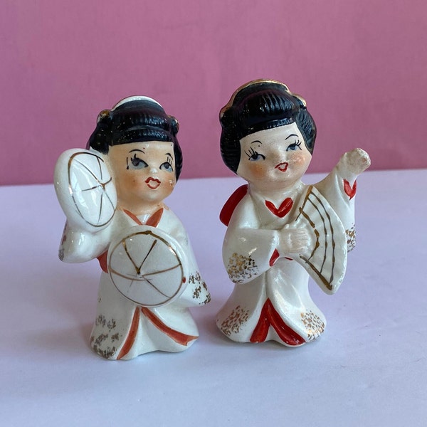 Miniature Geisha Figurines - Etsy