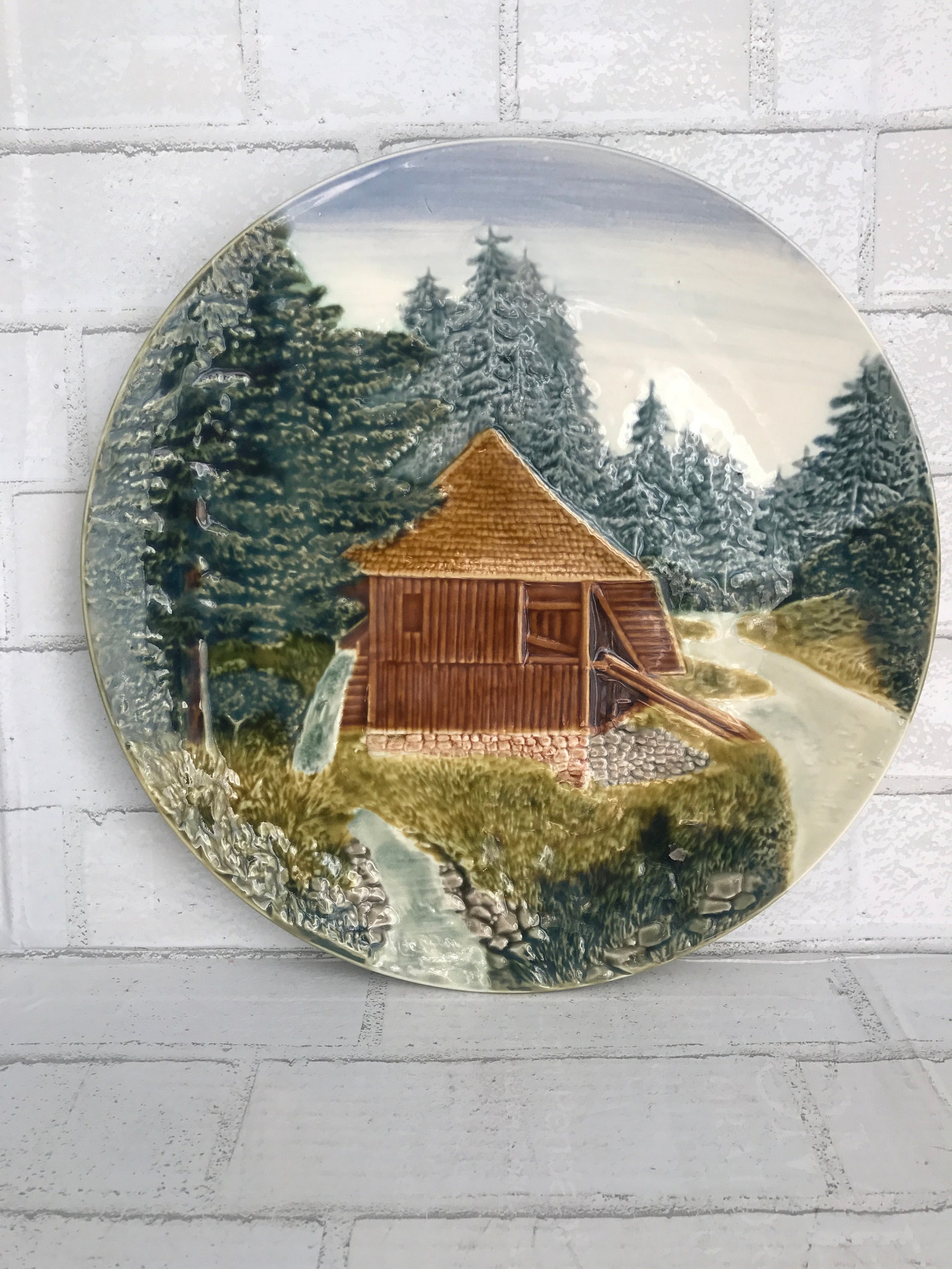 Vintage German Collector Plate Landscape Plate in Raised | Etsy