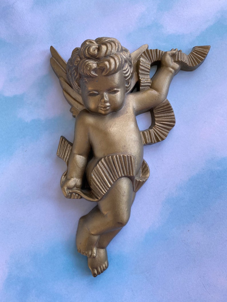 Vtg Burwood Products Angel Wall Decor 1970 Angel Cherub Wall - Etsy
