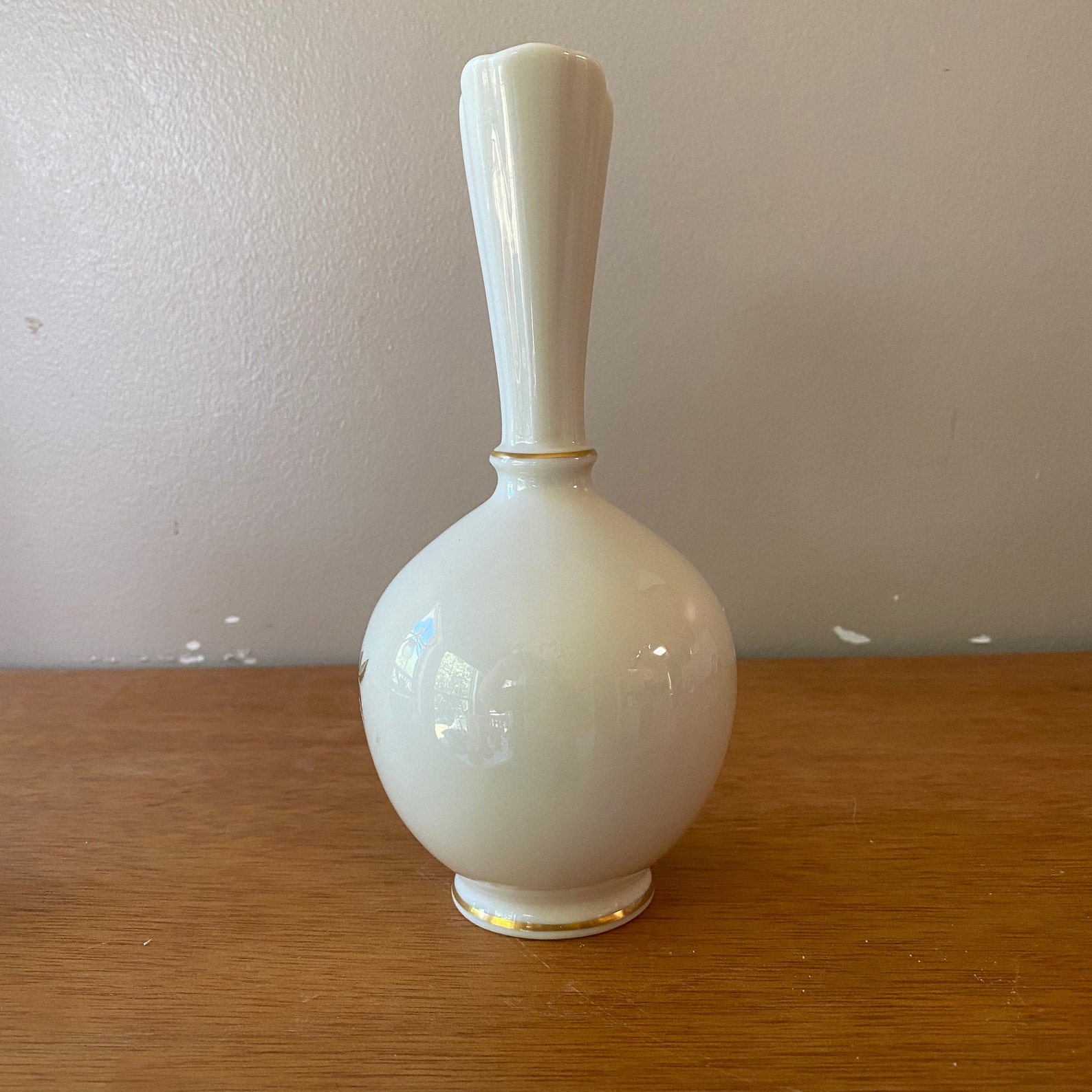 Vtg Lenox Bud Vase rhodora Design Pink Rose Gold - Etsy