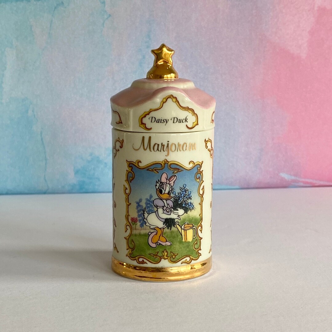 Vtg Lenox Brand Disney Spice Jars, daisy Duck Marjoram Spice Lidded Jar ...
