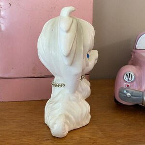Vtg Ceramic Maltese Bank by Lego Japan Vintage Mid Century, Mod Shaggy ...