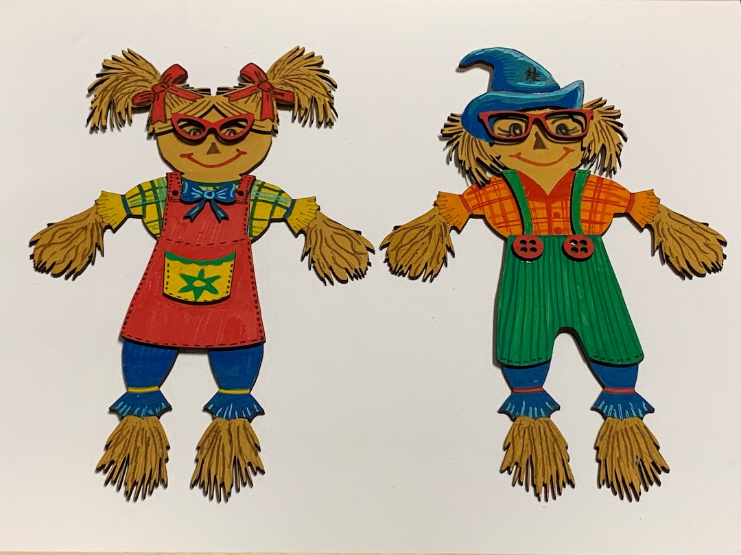 DIGITAL DIY Scarecrow Set, SVG, Dxf, Cut File, Autumn, Scarecrow Craft ...