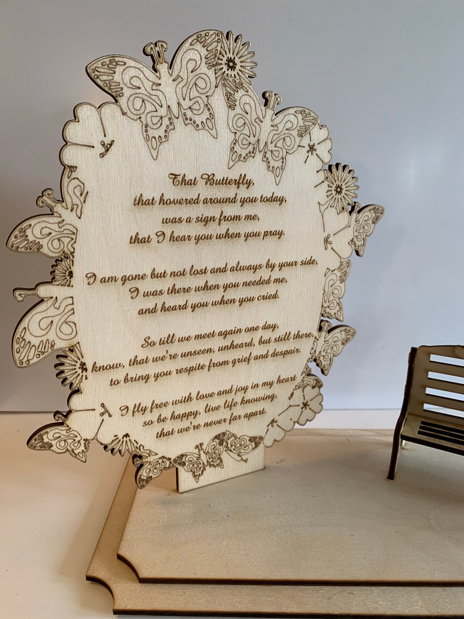 DIGITAL Memorial Bench, Butterfly, Butterflies, Svg/dxg, Cut Files ...