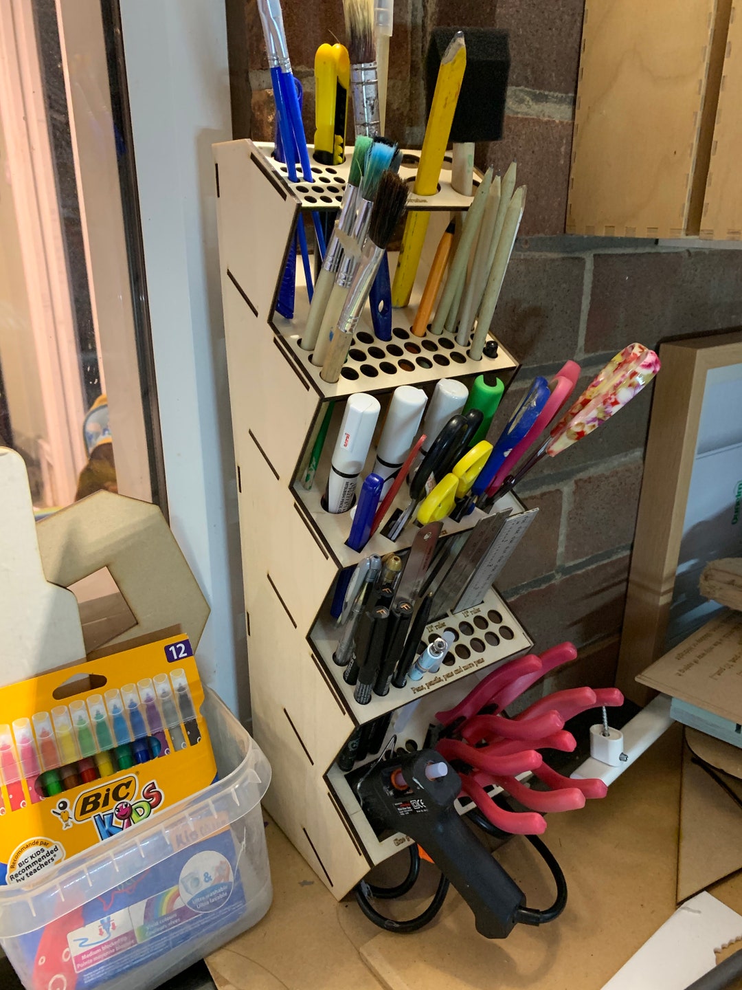 Digital Download Desk Tidy, Pens, Markers, Rulers, Scissors, Laser File ...