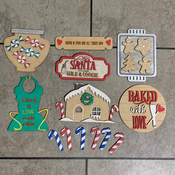 DIGITAL Gingerbread Tiered Tray Set SVG Dxf Gingerbread | Etsy