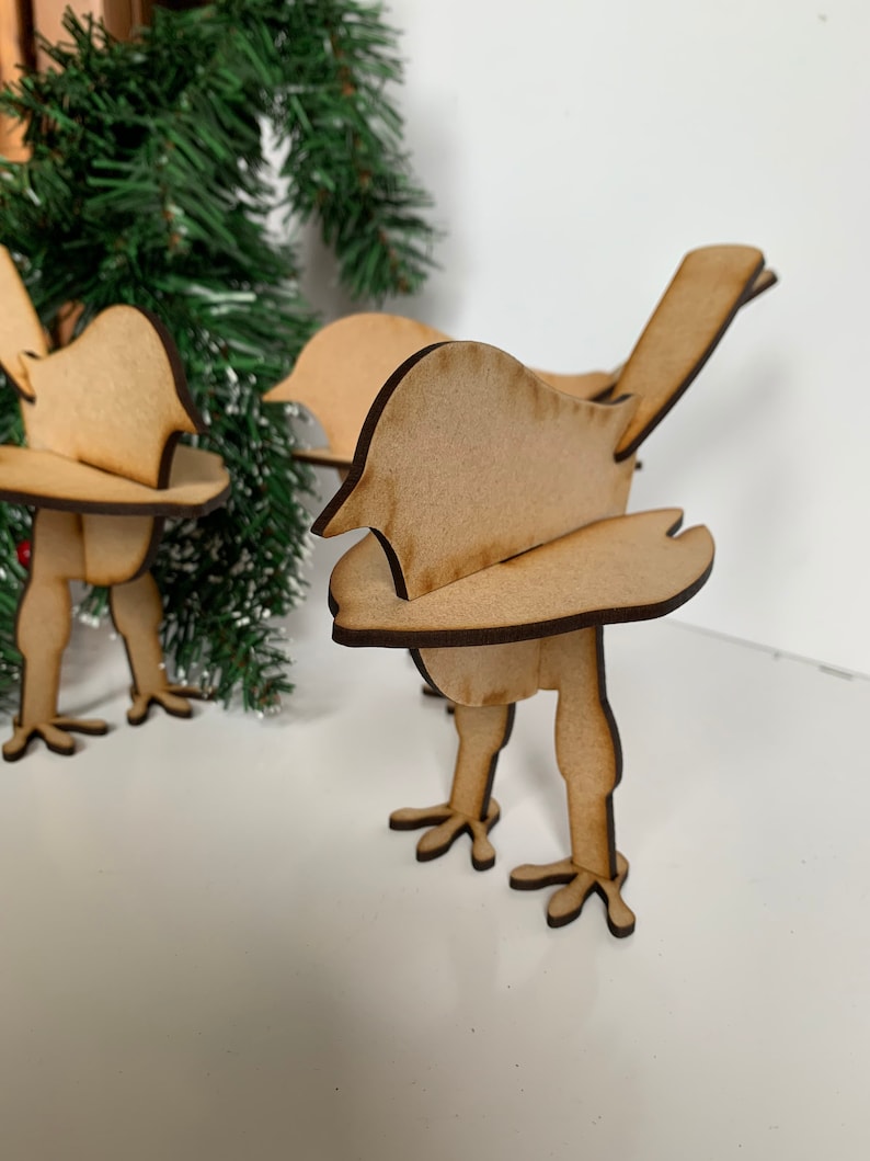 Digital Wooden Robin 3D self assembly Robin SVG / DXF Cut - Etsy 日本