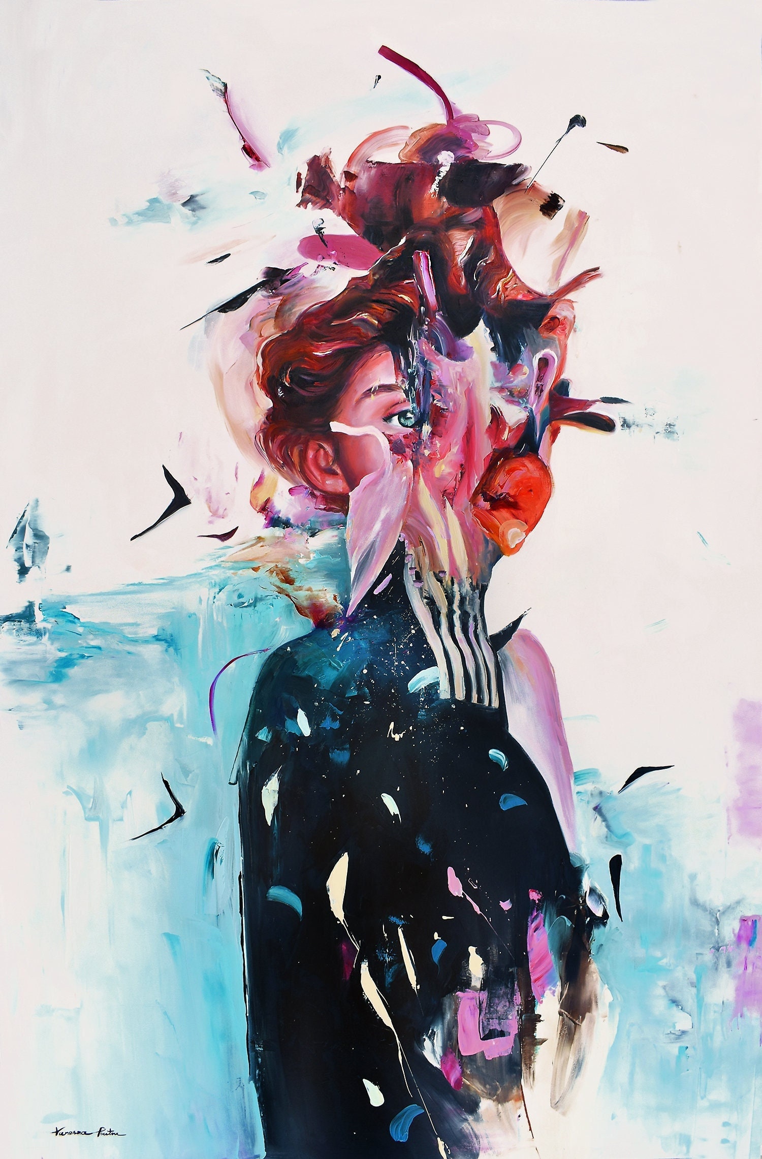 Imprints of Memory Original Oil Painting, Contemporary Art, Abstract ...
