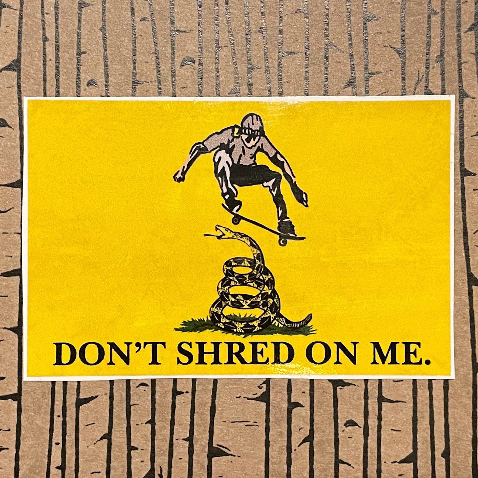 Dont Shred on Me 3.5 Vinyl Sticker - Etsy Hong Kong