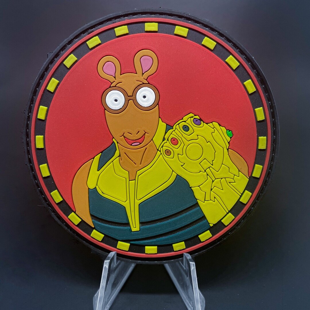 Arthanos Patch 3.5x3.5 Arthur X Thanos PVC Hook - Etsy