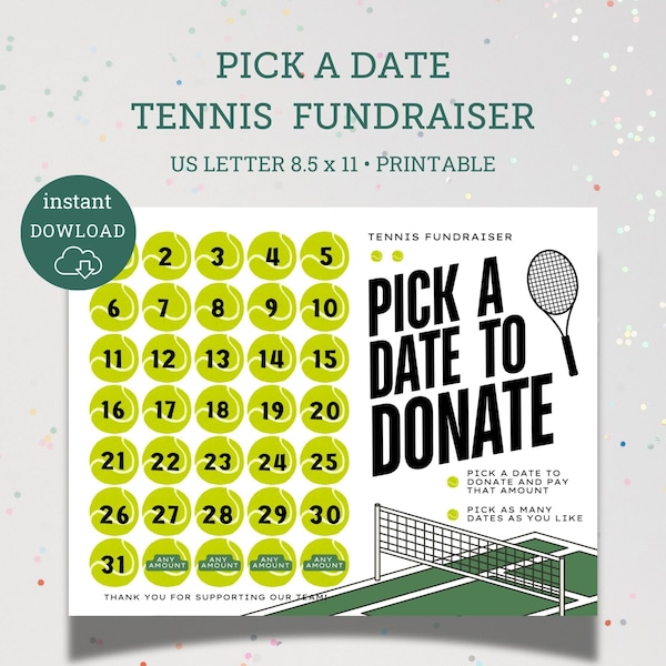 Tennis Team Fundraiser - Etsy