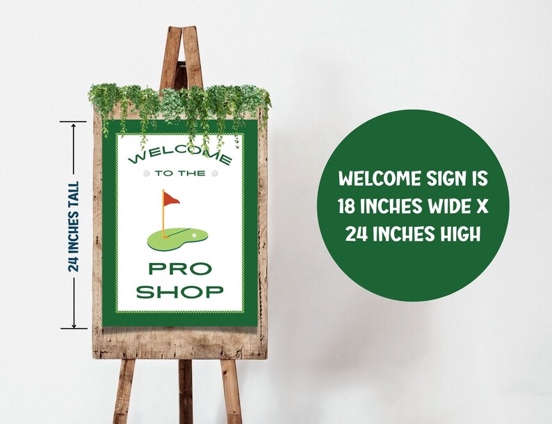 Welcome to the Pro Shop Sign Golf Party Decor Golf Baby - Etsy