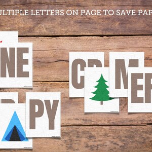 One Happy Camper Birthday Banner, Camping Theme (digital Download) - Etsy