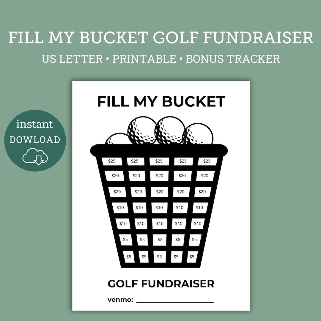 Fill My Bucket Golf Fundraiser, Golf Team Fundraiser, Golf Fundraising ...